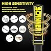 Amazon.com : HEYOURTOR Handheld Metal Detector Wand,Security Wand,Multi ...