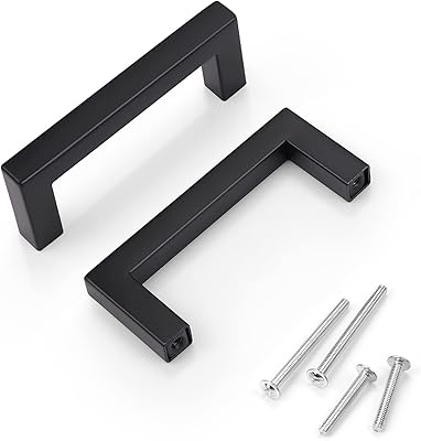 Probrico (10 Pack) Cabinet Pulls Black Drawer Handles 2-1/2 Inch(64mm ...