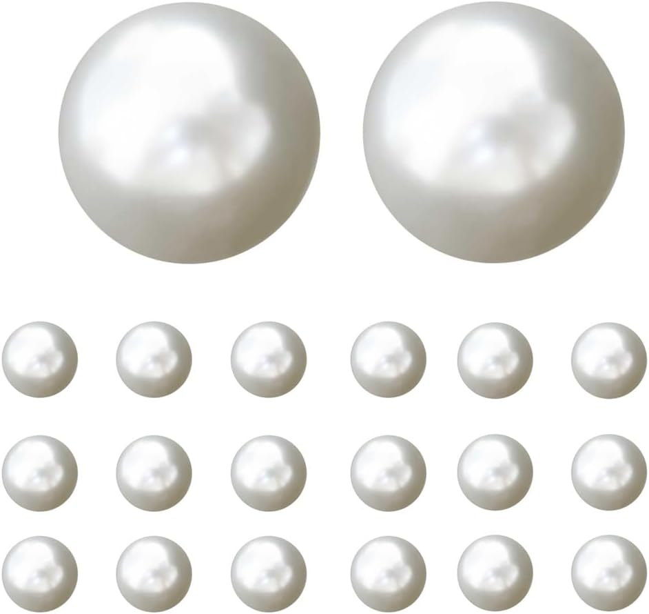 Amazon | 【パールボタン】 パール ボタン ホワイト ツヤあり 円 6個入り 【20mm】 人工真珠 きらきらぷんぷん丸 B-021 | ボタン 通販