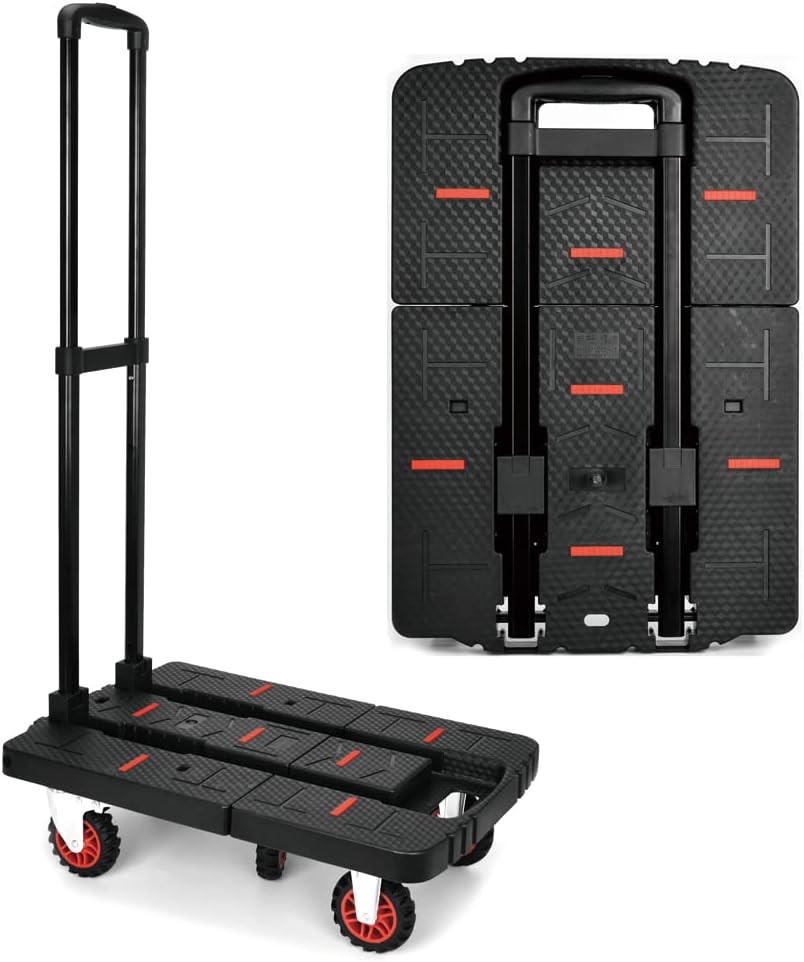 Amazon.com: Acroma Folding Luggage Cart, 500 lbs Heavy-Duty Hand Truck ...