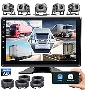 Amazon.com: 6-Channel 1080P Dash Cam Backup Camera System with 10.33 ...
