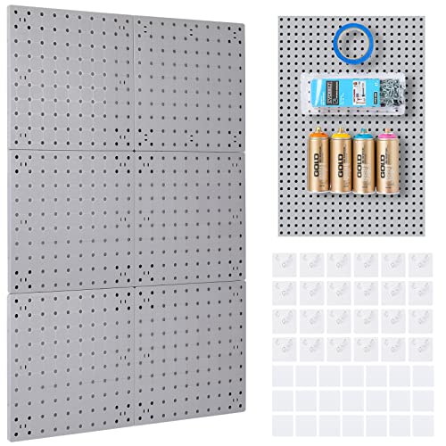 Buy 6Pcs Pegboard Wall Organizer Panels - Grey at Ubuy Philippines