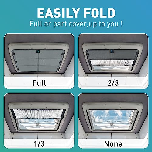 Snapklik.com : FCSOTSPS RV Window Shade,16 X 16 Inch Foldable RV ...