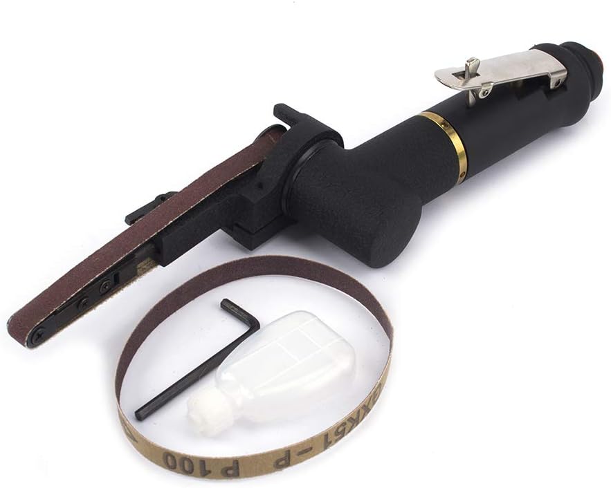 SI FANG Intensive Air Belt Sander 3/8''x 13'' with 16Pcs Sanding Belts ...