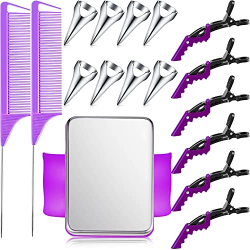 8 Pieces Hair Parting Ring Hair Selecting Ring 6 Hair - Want It All