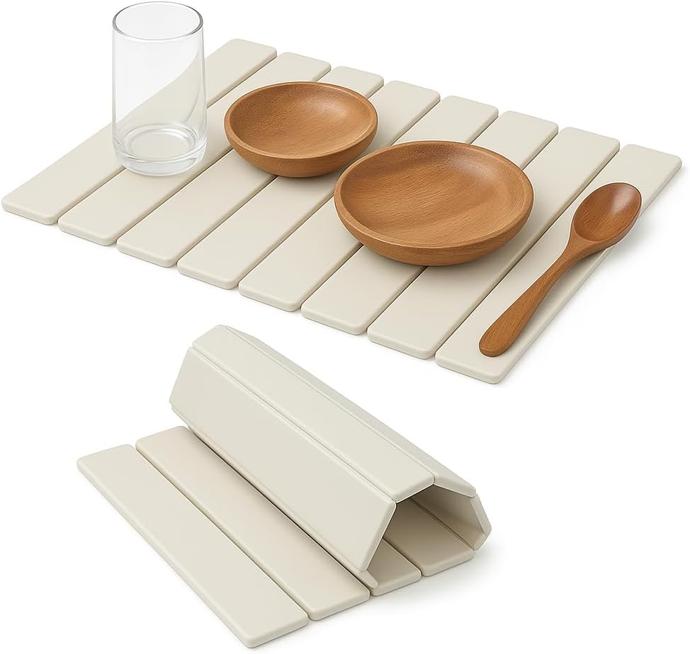 Amazon.com: Large Stone Drying Mat for Kitchen Counter - Fast Absorbent ...