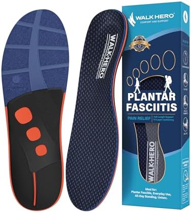 Amazon.com: Walkhero Plantar Fasciitis Inserts - Arch Support Orthotic ...