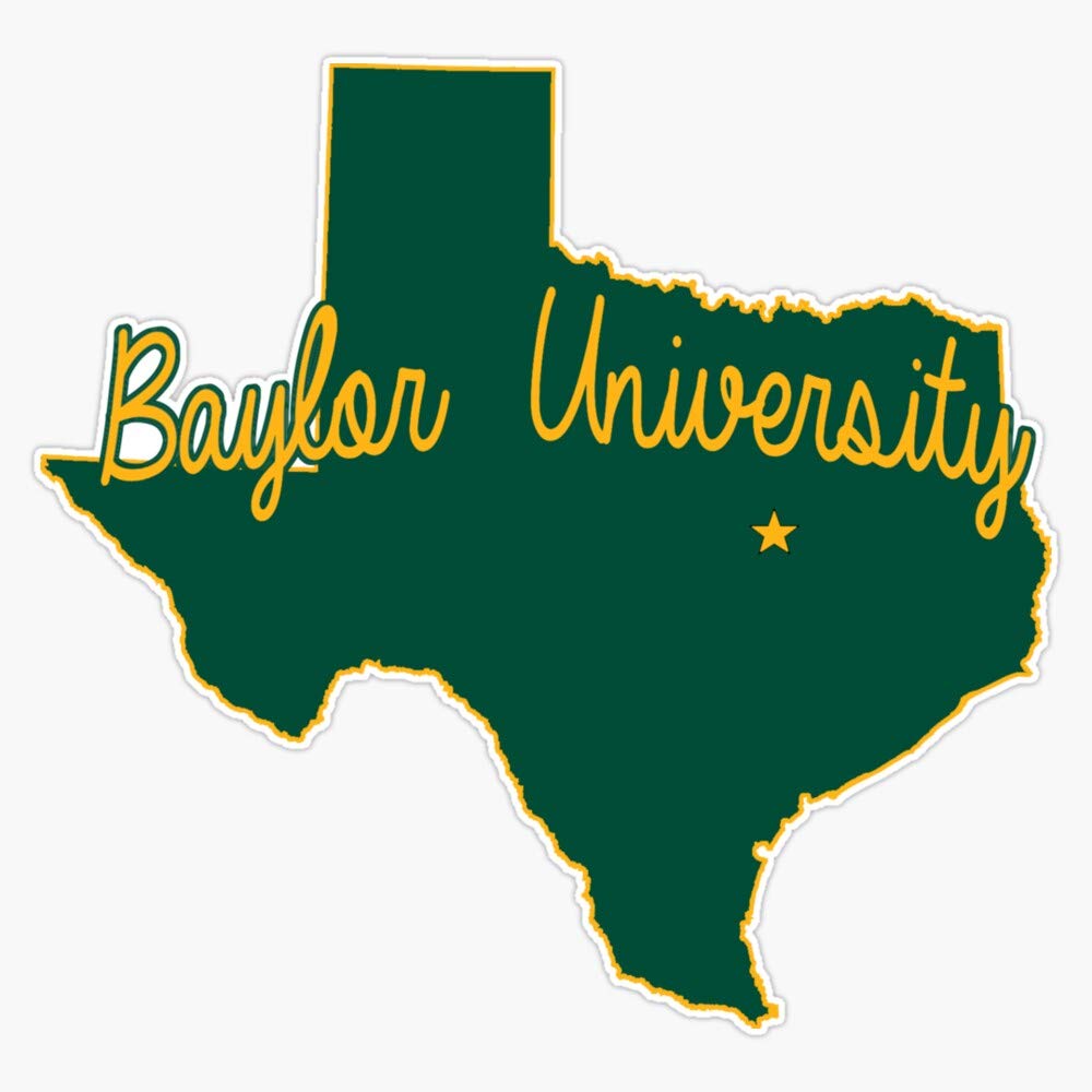 Amazon.com: Baylor Cursive Vinyl Waterproof Sticker Decal Car Laptop ...