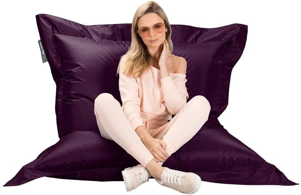 Extra Large Giant Big Beanbag Chocolate Brown - Indoor & Outdoor Huge ...