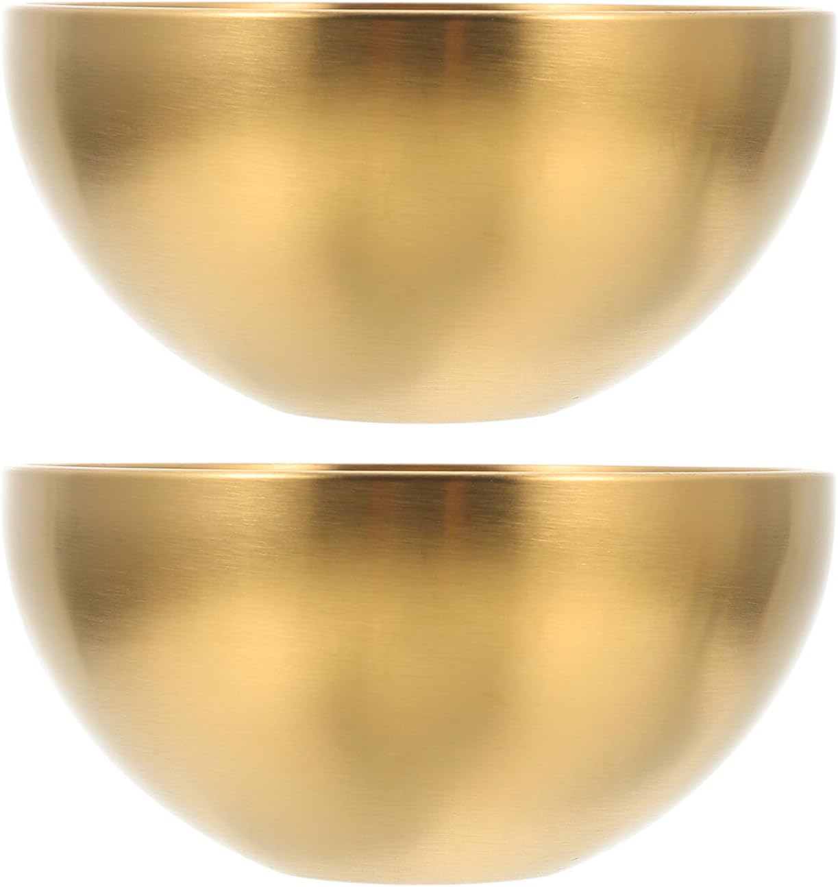 Amazon.com | Zerodeko 2Pcs Stainless steel Bowls, Metal Salad bowl ...