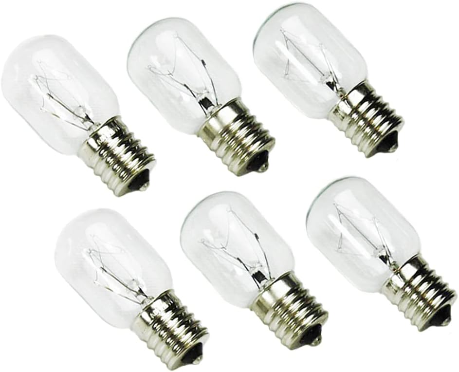 Amazon.com: 8206232A Microwave Oven Light Bulbs,6 Pack 40w 125v E17 ...