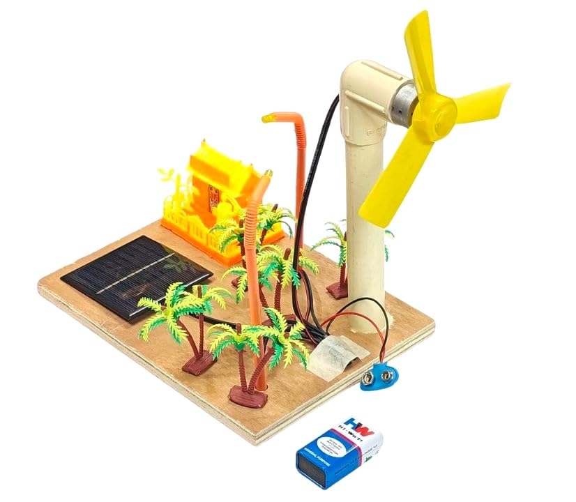 Buy ERH India Wind Mill Solar Panel Science Project Working Smart City ...