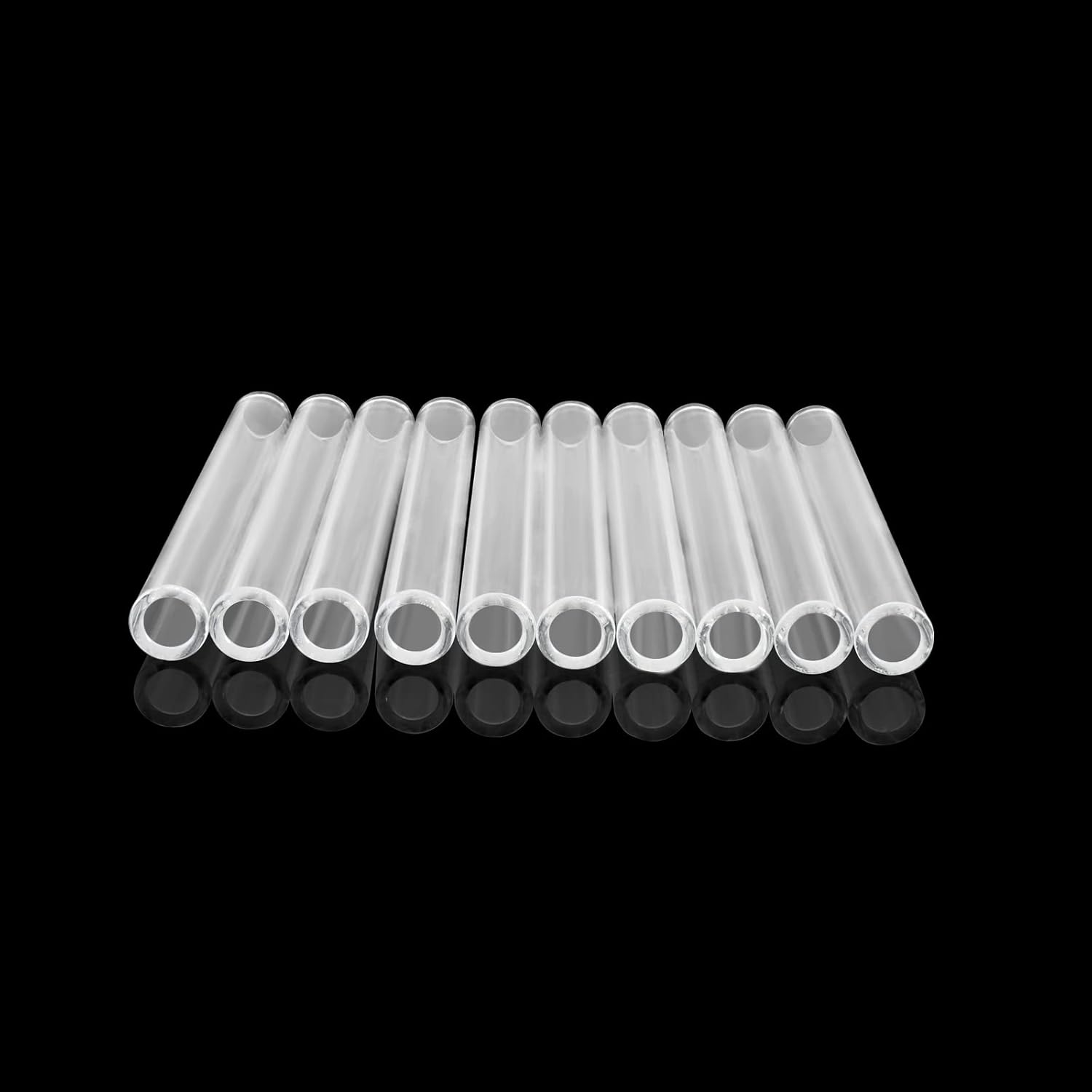 Amazon.com: 10 Pieces 4 Inches Long Clear Glass Tubes for Art DIY ...