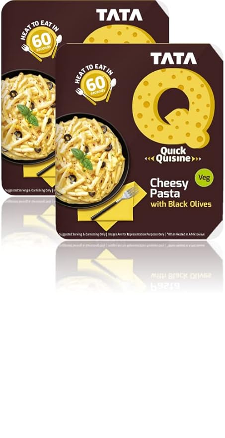 Tata Q Heat to Eat In Veg Cheesy Pasta with Black Olives - 290g (Pack ...