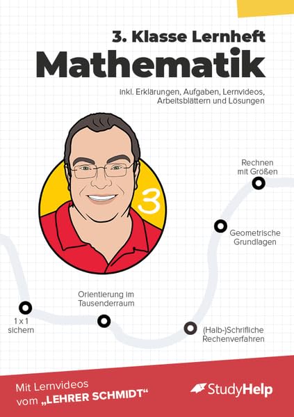 3. Klasse Mathematik Lernheft mit Lernvideos von Lehrer Schmidt: inkl ...