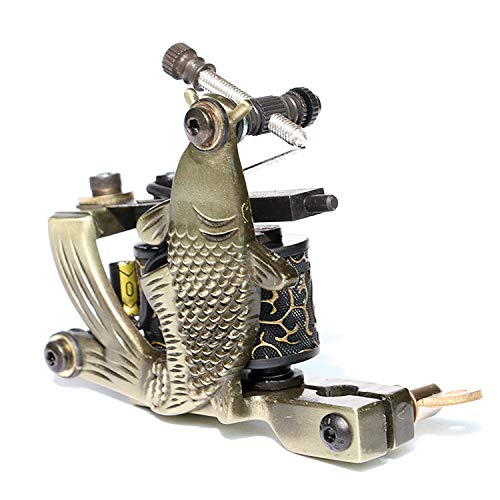 Amazon.com: Shader Tattoo Machine Gun Fish Design Alloy 10 Wraps ...