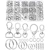 Amazon.com: 325PCS FIVEIZERO Keychain Making Kit - Keychain Clip with Key Ring, Lobster Claw ...
