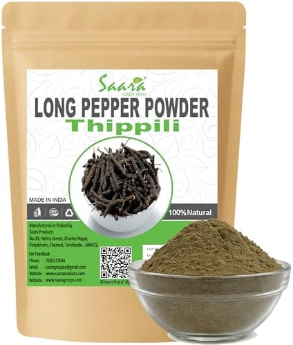 Saara Herbal Fresh Thippili Powder 70g | Long Pepper Powder | Pippali ...