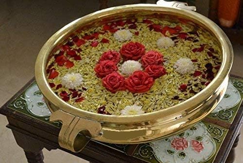Buy E-HANDICRAFTS Uruli/Urli Bowl Hammered Pure Brass Brass Urli for ...