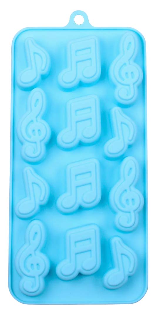 Musical Notes 12 Cavity Music Silicone Mold Baking Chocolate Candy ...