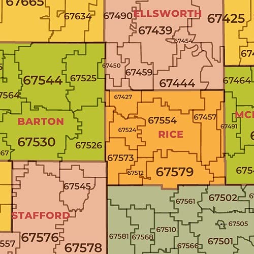 Johnson County Kansas Zip Code Map