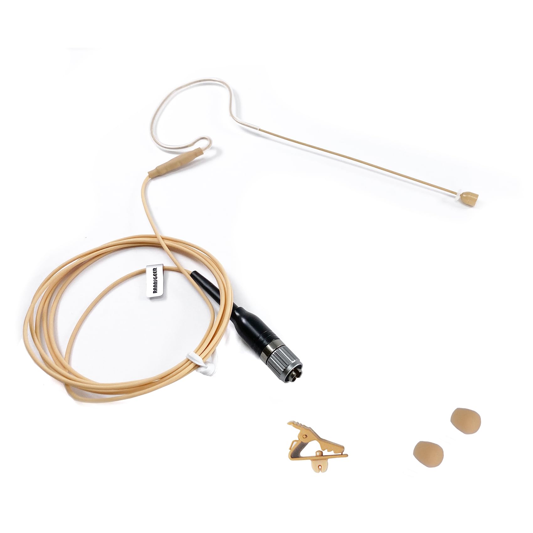 Amazon.com: Rannsgeer Mini Headset Microphone cH-Style Earhook Headset ...