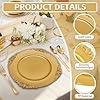 Amazon.com | PROY 50 Pcs Gold Charger Plates Bulk, 13" Round Charger ...