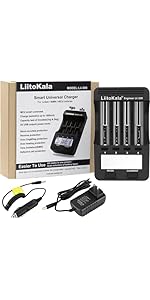 Amazon.com: LiitoKala Lii-M4S 18650 Battery Charger Smart Universal Charger LCD Display for ...