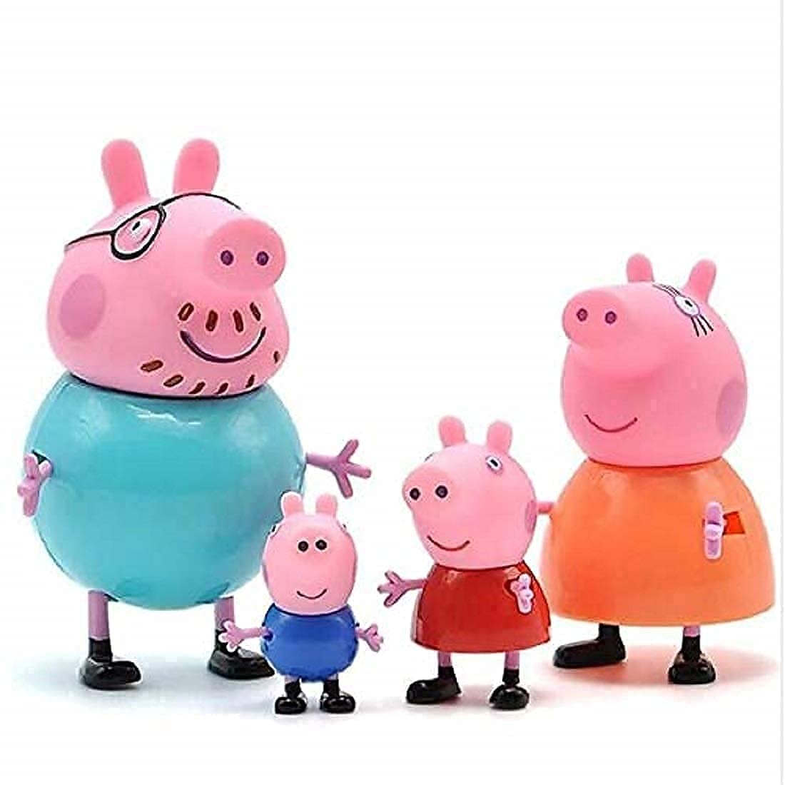 4 PCS Bees Peppa Family Pack, Peppa, George, Daddy Pig, Mummy Pig ...