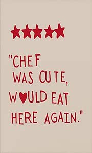 Amazon.com: Usoway Minimalist Wall Art-Cute Cooking Red Heart Chef ...