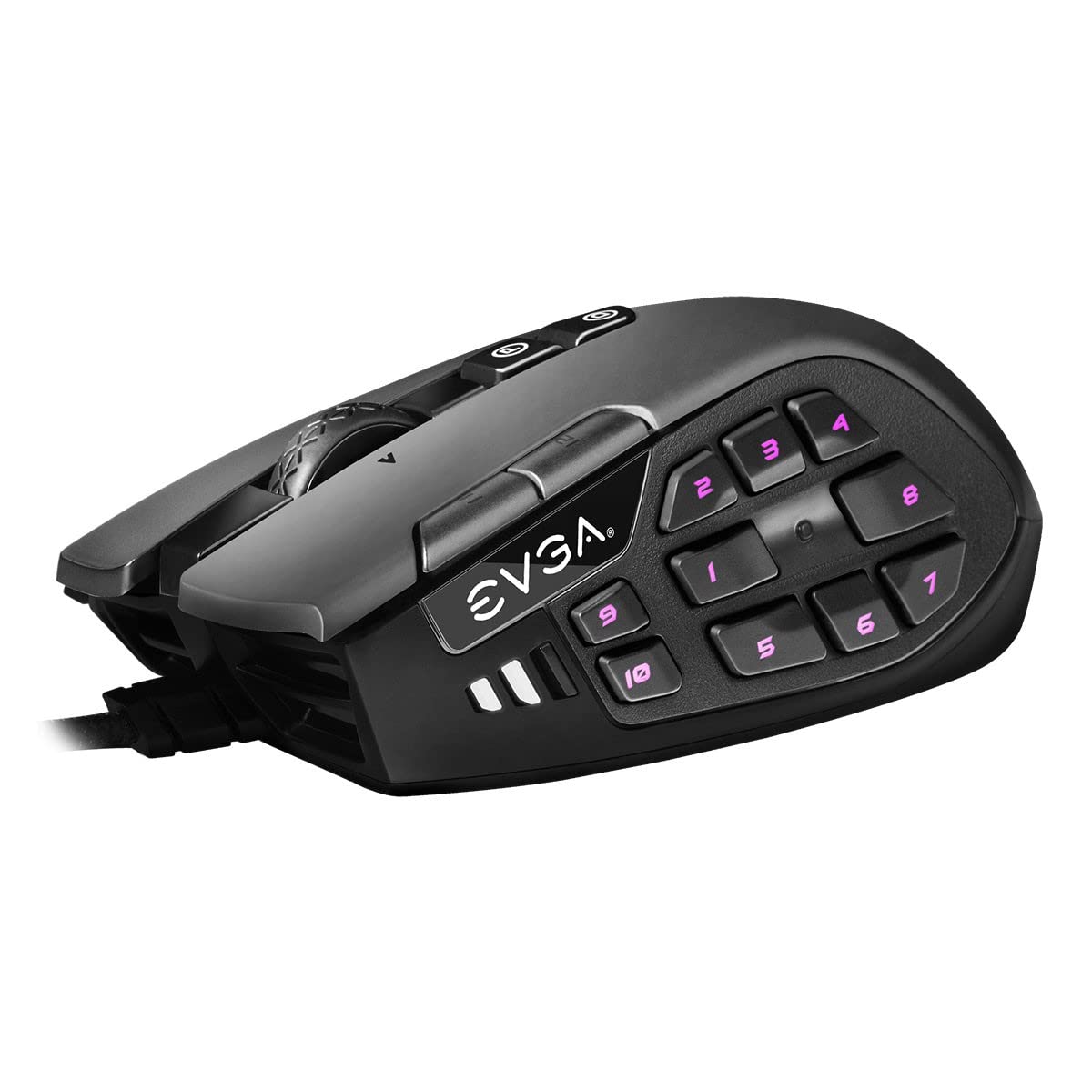 EVGA X15 MMO Gaming Mouse, 8k, Wired, Black, Customizable, 16,000 DPI ...