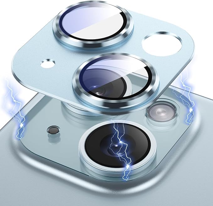 CASENED Camera Lens Protector for iPhone 15 / iPhone 15 Plus - Alloy ...
