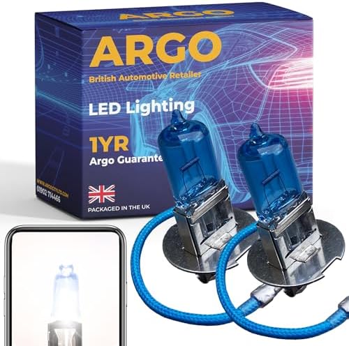 Argo H3 Bulb 100w Xenon White 6000k Super Bright Replacement H3 ...