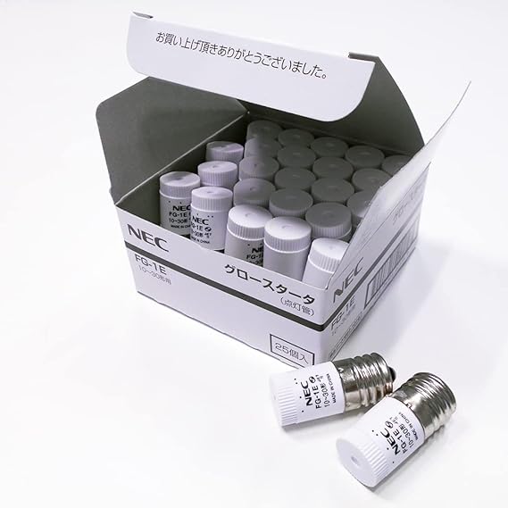 Amazon | HotaluX（ホタルクス）グロースタータFG-1E-C 25個入 白 | ホタルクス | 点灯管