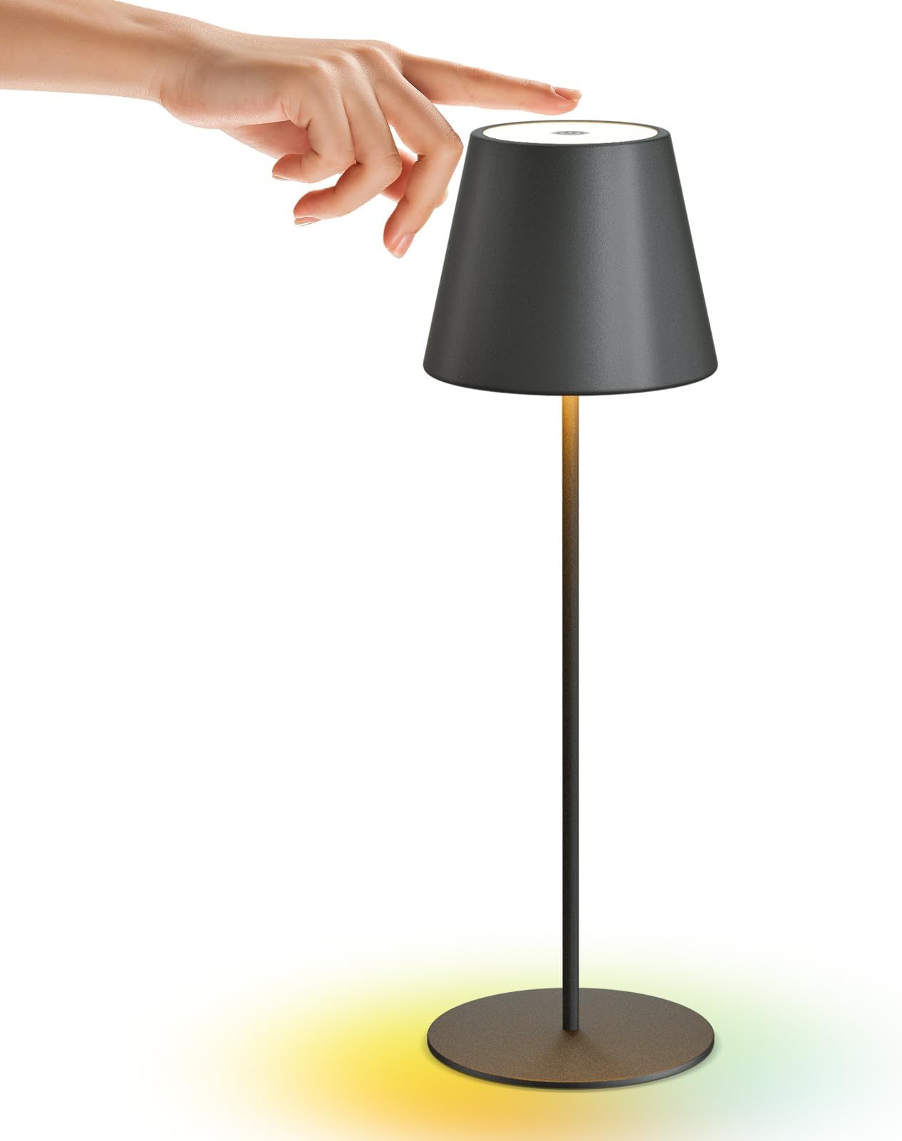 BRILONER - LED Tischlampe kabellos mit Touch, dimmbar in Stufen ...