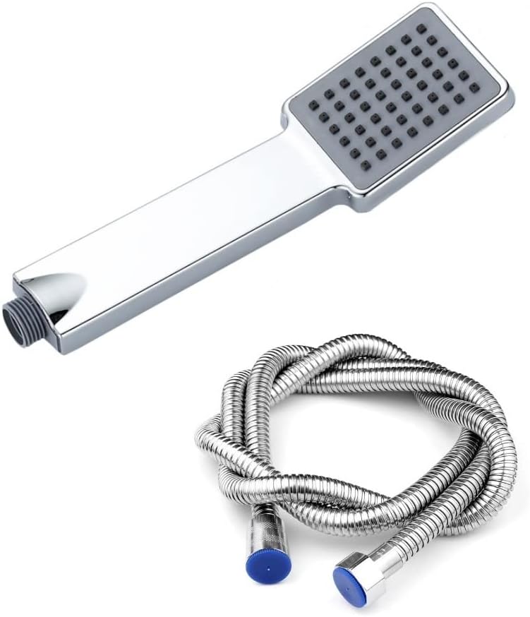 Square Slim Shower Head Rectangle 1 Mode Shower with Shower Hose 1.5 m ...