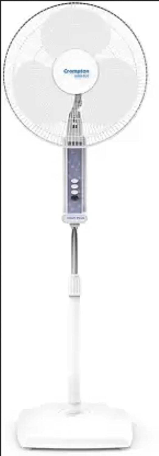Buy Crompton High Flo Wave Plus 400 mm 3 Blade Pedestal Fan (KD White ...