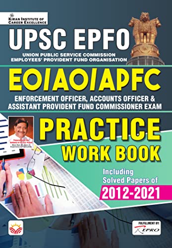 UPSC EPFO Enforcement and Accounts Officer Exam Practice Work Book ...