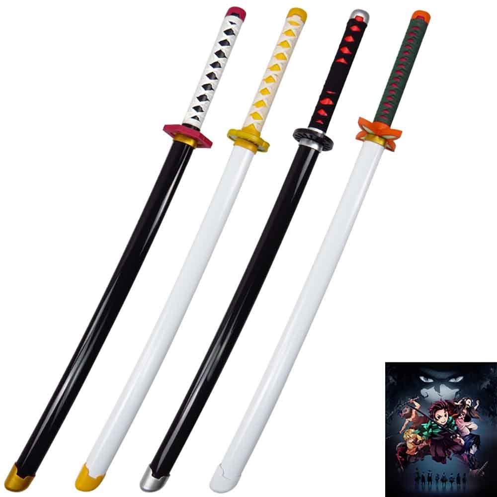 Buy YYHH Demon Slayer Zenitsu Katana , Wooden Cosplay , Ninja Tomioka ...