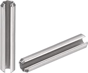 Amazon.com: uxcell Slotted Spring Pin - M4 x 40mm 304 Stainless Steel ...
