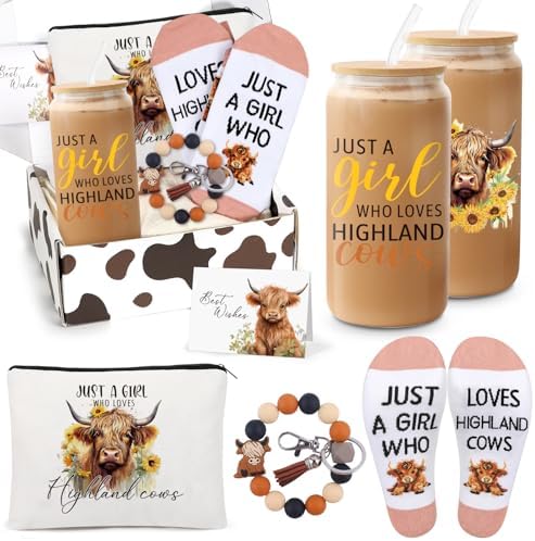 Amazon.com: JSENGIFT Highland Cow Gifts for Women, Highland Cow Decor ...