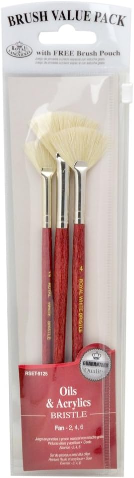 Amazon.com: Royal Brush Royal Langnickel Bristle Brush Set Value Pack ...