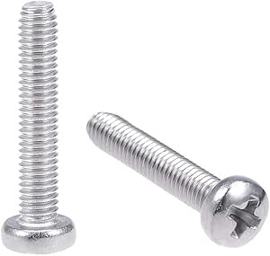 Amazon.com: uxcell M3x16mm Machine Screws Pan Phillips Cross Head Screw 304 Stainless Steel ...