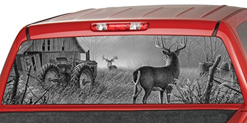 Amazon.com: MotorINK Deers in a Forrest Rear Window Graphic Decal Tint ...