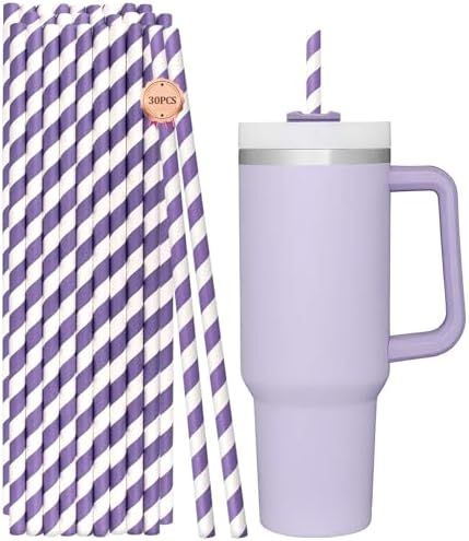 Amazon.com: 100 Pack, Extra Wide Paper Smoothie, Boba Straws - 10 mm ...