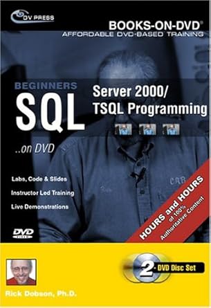 Amazon.co.jp: Beginner's SQL Server 2000 T-SQL Programming on DVD : DVD