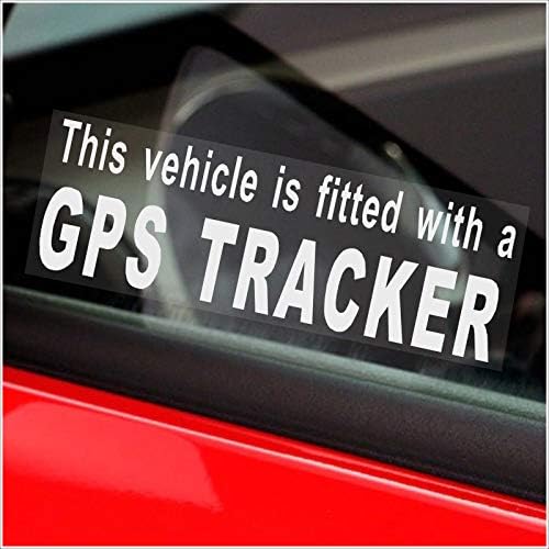 5 x Stickers GPS Tracker Fitted Warning Tracking Device Security Signs ...