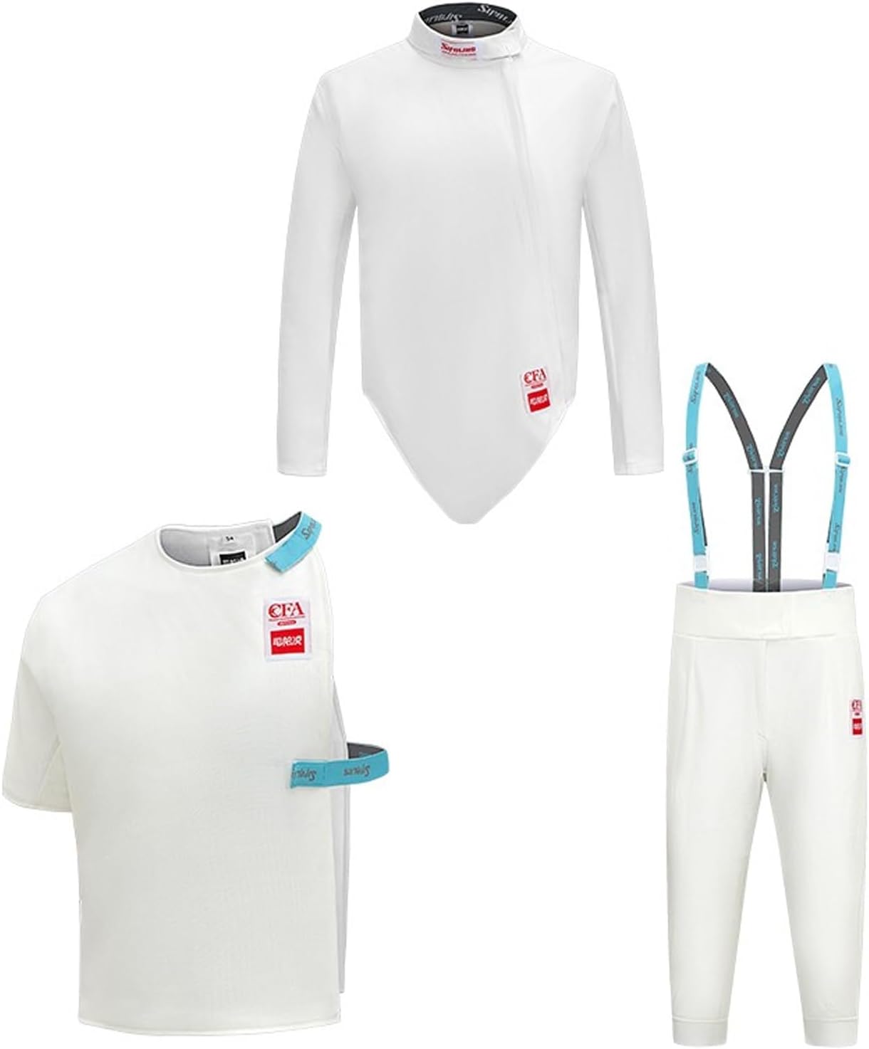 Amazon.com: 900NW Fencing Uniform Suit - Jacket Vest Pants Set for Foil ...