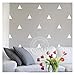 Amazon.com: Triangle wall pattern vinyl decal stickers (White, 3x3 set ...