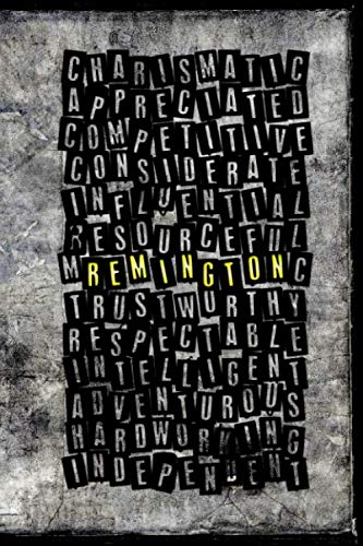 Remington: Personalized Custom Name Journal Notebook with Positive ...